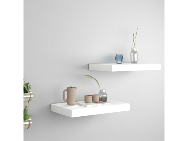 Click here for vidaXL Floating Wall Shelves 2 pcs White 15.7x9.1x... prices