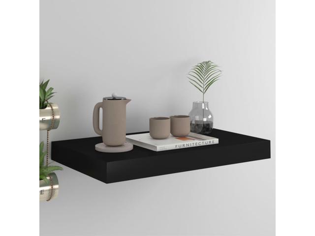 Click here for vidaXL Floating Wall Shelf Black 15.7x9.1x1.5 MDF prices