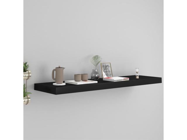 Click here for vidaXL Floating Wall Shelf Black 35.4x9.3x1.5 MDF prices
