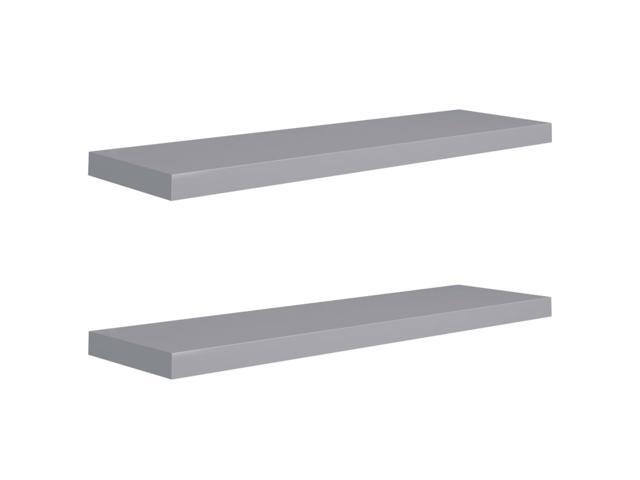 Click here for vidaXL Floating Wall Shelves 2 pcs Gray 35.4x9.3x1... prices
