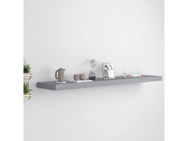 Click here for vidaXL Floating Wall Shelf Gray 47.2x9.3x1.5 MDF prices