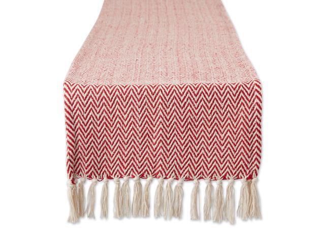 Click here for DII Tango Red Chevron Table Runner 15x72 prices