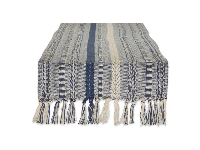 Click here for DII French Blue Braided Stripe Table Runner 15x108 prices