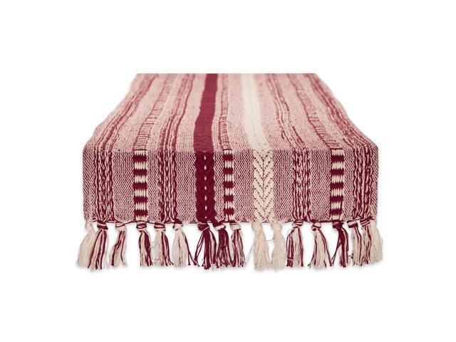 Click here for DII Wine Braided Stripe Table Runner 15x72 prices