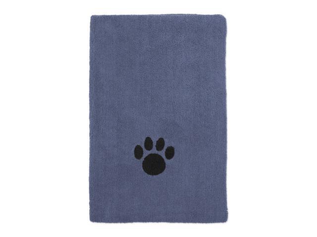 Click here for DII Stonewash Blue Embroidered Paw Pet Towel prices