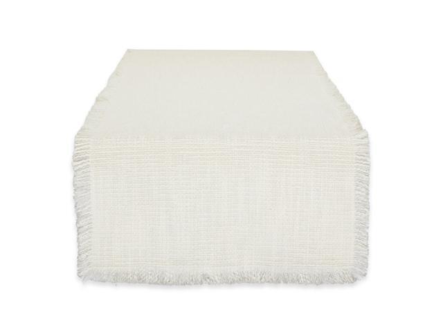 Click here for DII Cream Sugar Basket Fringe Table Runner 14x72 prices
