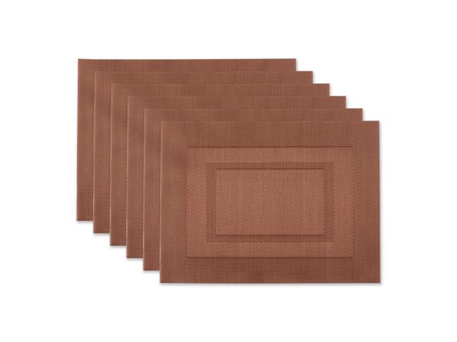 Click here for DII Cinnamon PVC Doubleframe Placemat 6 Piece prices