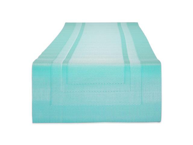 Click here for DII Aqua PVC Doubleframe Table Runner 14x72 prices