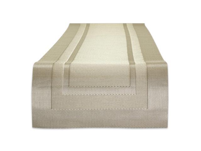 Click here for DII Champagne PVC Woven Table Runner 14x72 prices