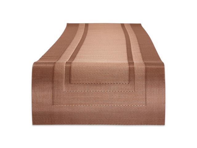 Click here for DII Cinnamon PVC Doubleframe Table Runner 14x72 prices