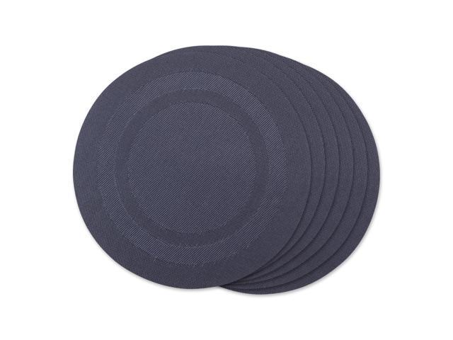Click here for DII Stonewash Blue Round PVC Doubleframe Placemat... prices