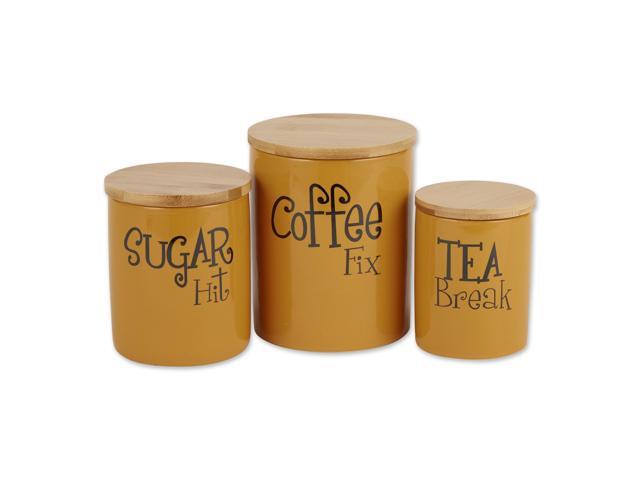 Click here for DII Honey Gold Coffee/Sugar/Tea Ceramic Canister (... prices
