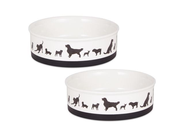 Click here for DII Pet Bowl Dog Show Large 7.5Dx2.4H (Set of 2) prices