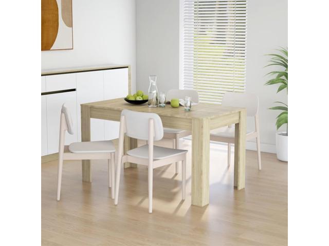 Click here for vidaXL Dining Table Sonoma Oak 55.1x29.3x30 Chipbo... prices