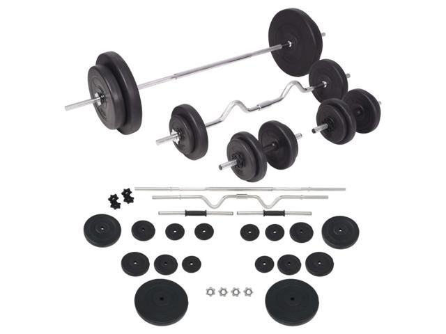 Click here for vidaXL Barbell and Dumbbell Set 198.4 lb prices