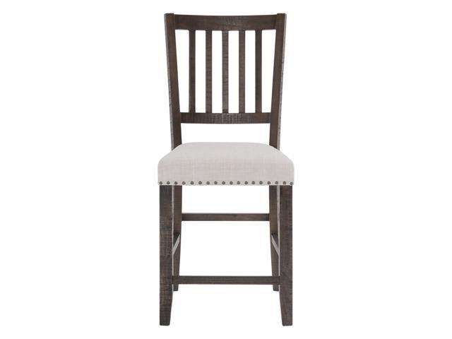 Click here for Willow Creek Slatback Upholstered Counter Stool (S... prices