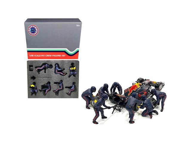Click here for Formula One F1 Pit Crew 7 Figurine Set Team Blue R... prices