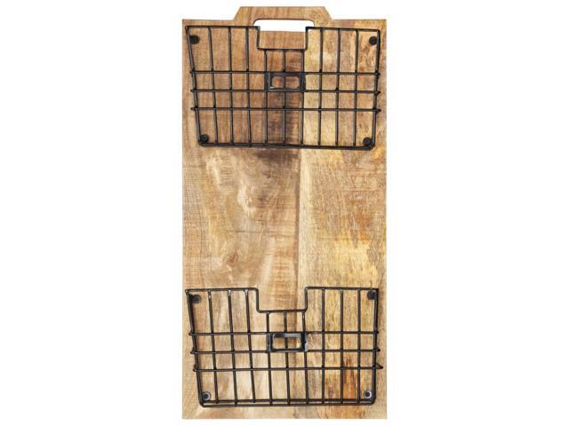 Click here for vidaXL Wall-mounted Magazine Rack 13x3.9x26.4 Soli... prices