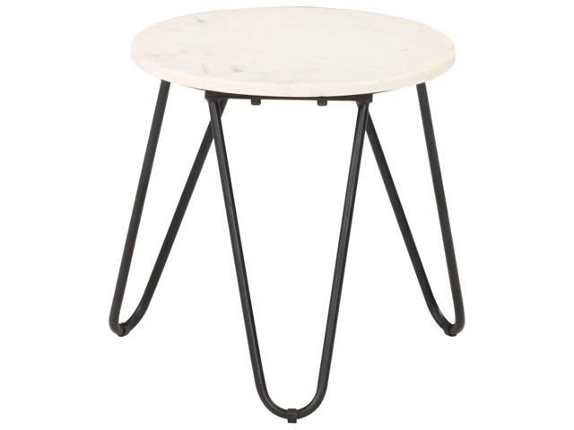 Click here for vidaXL Coffee Table White 15.7x15.7x15.7 Real Ston... prices