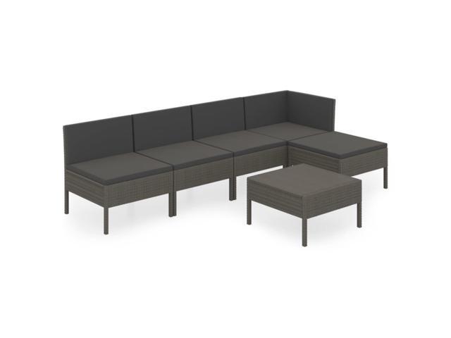 Click here for vidaXL 6 Piece Patio Lounge Set with Cushions Poly... prices