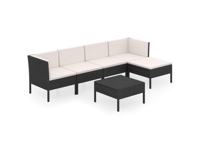 Click here for vidaXL 6 Piece Patio Lounge Set with Cushions Poly... prices