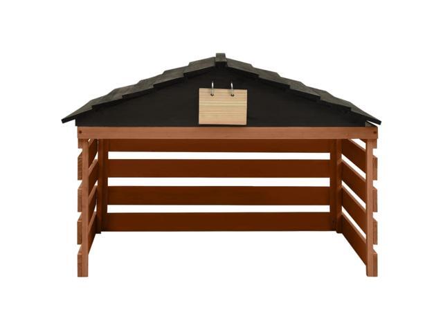 Click here for vidaXL Robotic Lawn Mower Garage Black and Brown 3... prices