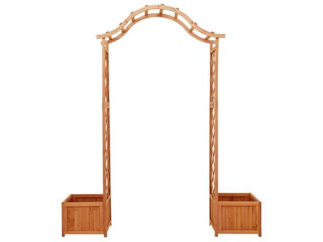 Click here for vidaXL Garden Pergola with Planter Solid Firwood prices