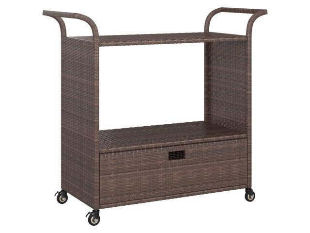 Click here for vidaXL Bar Cart with Drawer Brown 39.4x17.7x38.2 P... prices