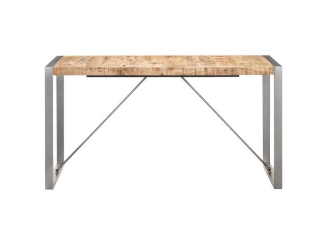 Click here for vidaXL Dining Table 55.1x27.6x29.5 Solid Rough Man... prices