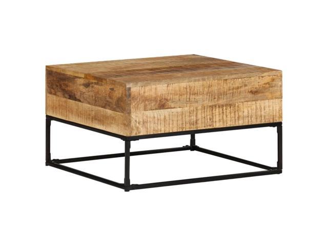 Click here for vidaXL Coffee Table 26.8x26.8x16.1 Rough Mango Woo... prices