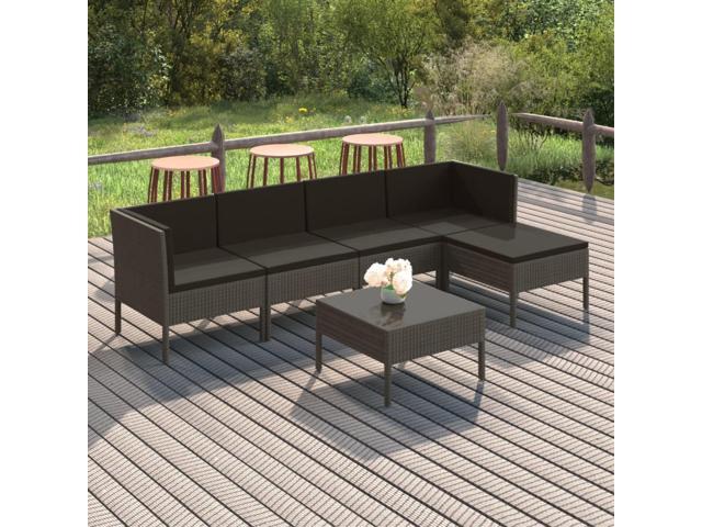 Click here for vidaXL 6 Piece Patio Lounge Set with Cushions Poly... prices