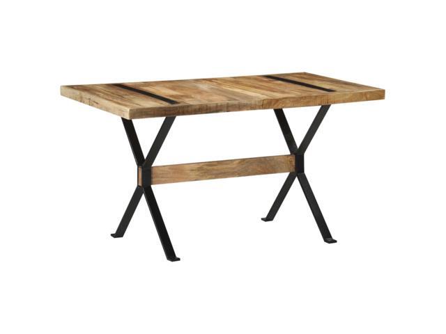 Click here for vidaXL Dining Table 55.1x27.6x29.9 Rough Mango Woo... prices