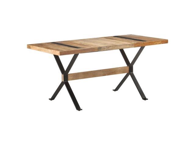 Click here for vidaXL Dining Table 63x31.5x29.9 Rough Mango Wood prices