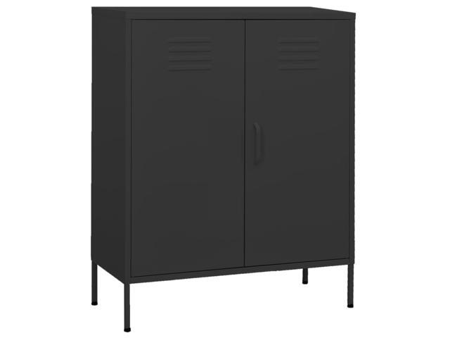 Click here for vidaXL Storage Cabinet Anthracite 31.5x13.8x40 Ste... prices