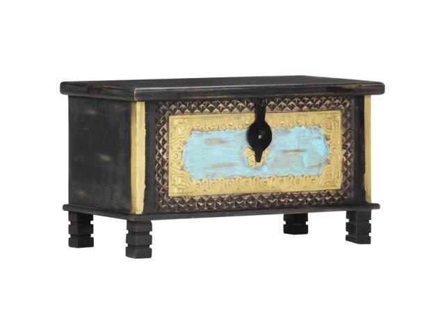 Click here for vidaXL Storage Chest Black 31.5x15.7x17.7 Solid Ma... prices