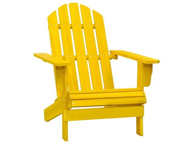 Click here for vidaXL Patio Adirondack Chair Solid Fir Wood Yello... prices