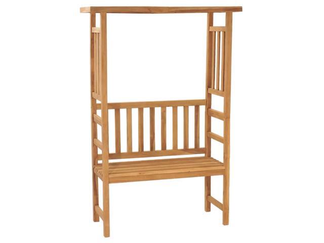 Click here for vidaXL Patio Bench with Pergola 45.3 Solid Teak Wo... prices