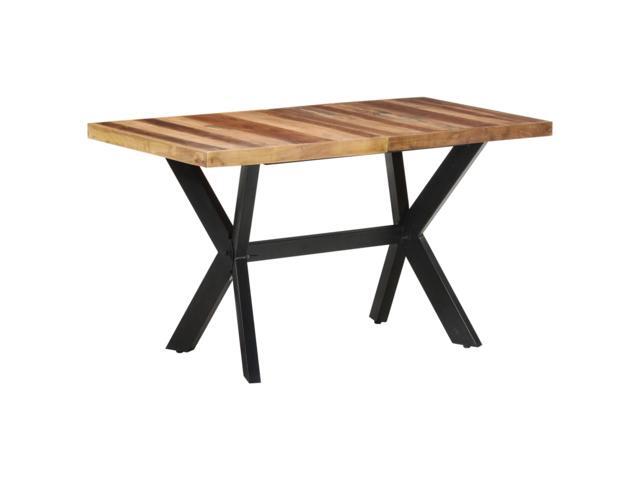 Click here for vidaXL Dining Table 55.1x27.6x29.5 Solid Wood with... prices