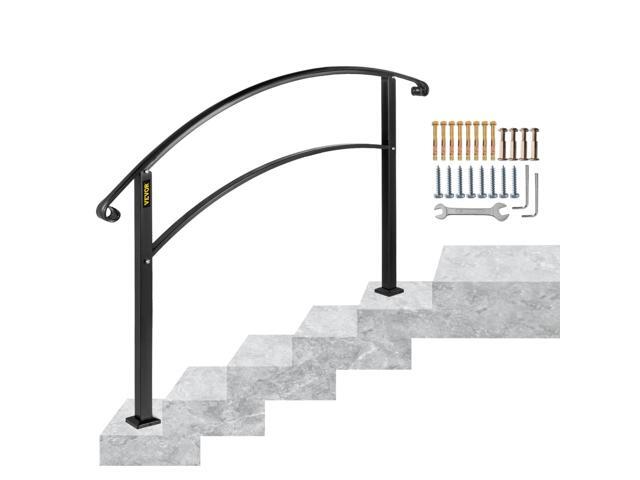 Click here for VEVOR Iron Handrail Black Adjustable 0 To 45 Fits... prices