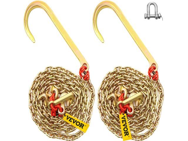 Click here for VEVOR 5/16x10 Long Shank J Hook Tow Chain W/ 15 La... prices