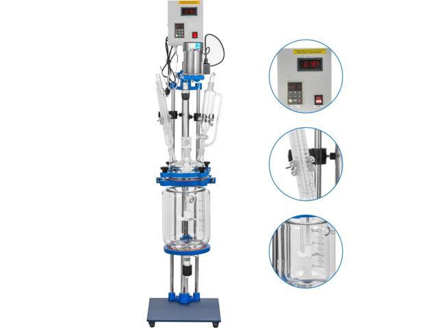 Click here for VEVOR 5l Jacketed Glass Reactor Reaction Vessel 10... prices