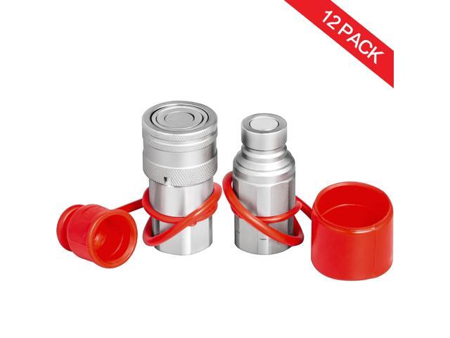 Click here for VEVOR 12 Sets Of 1/2 Npt Flat Face Hydraulic Coupl... prices
