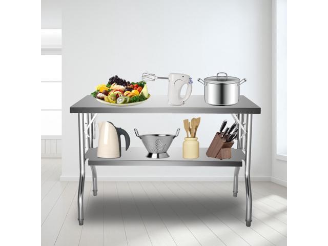 Click here for VEVOR Commercial Worktable Workstation Folding Com... prices