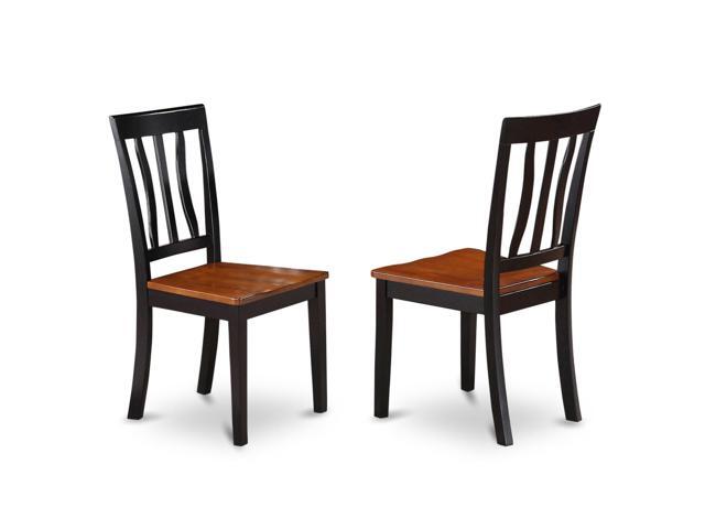 Click here for Set of 2 Chairs ANC-BLK-W Antique Dining Chair Woo... prices