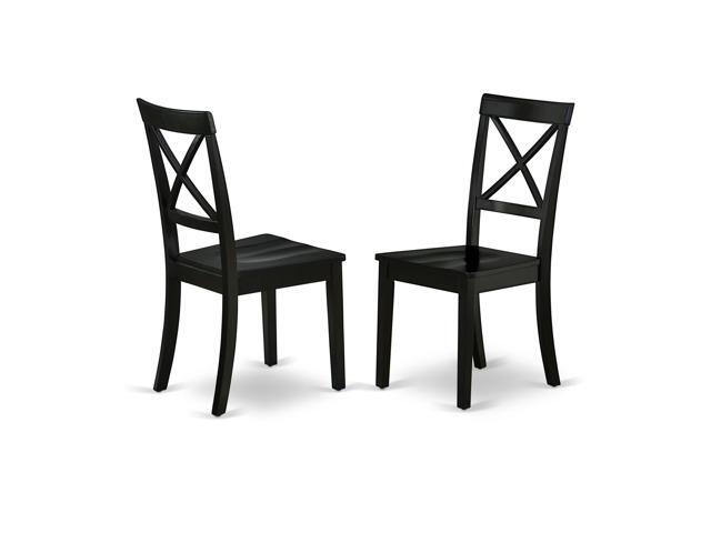 Click here for Set of 2 Chairs BOC-BLK-W Boston Chair Wood Seat i... prices