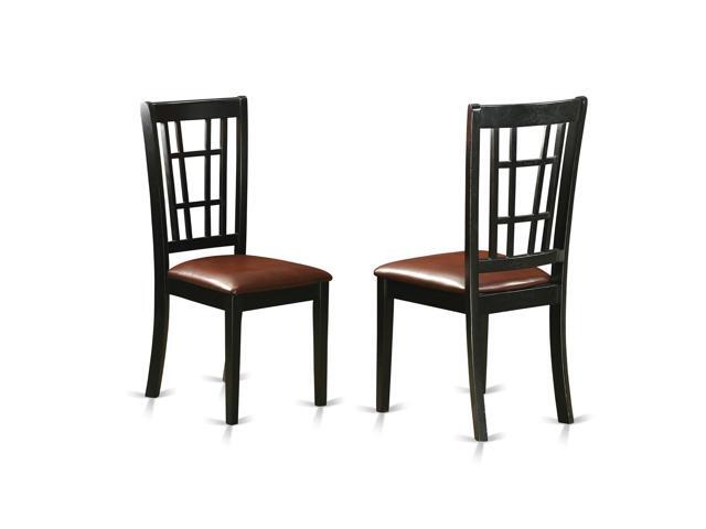 Click here for Set of 2 Chairs NIC-BLK-LC Nicoli Dining Chair wit... prices