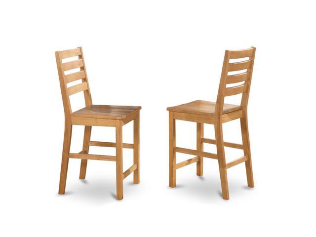 Click here for Set of 2 Chairs CFS-OAK-W Caf Pub Counter Height w... prices