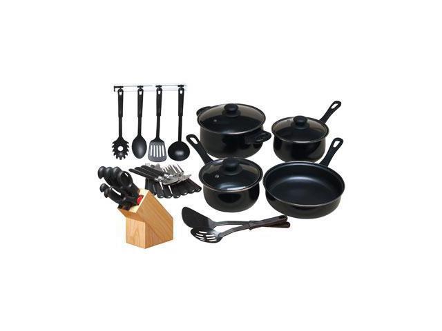 Click here for Gibson Chef Du Jour Black Cookware Combo Set prices