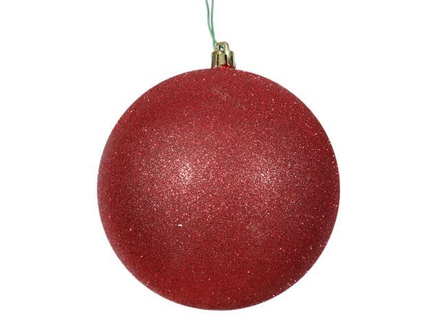 Click here for Vickerman 10 Red Glitter Ball Drilled Cap - N59250... prices