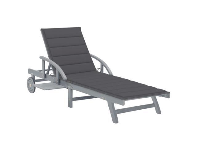 Click here for vidaXL Garden Sun Lounger with Cushion Solid Acaci... prices